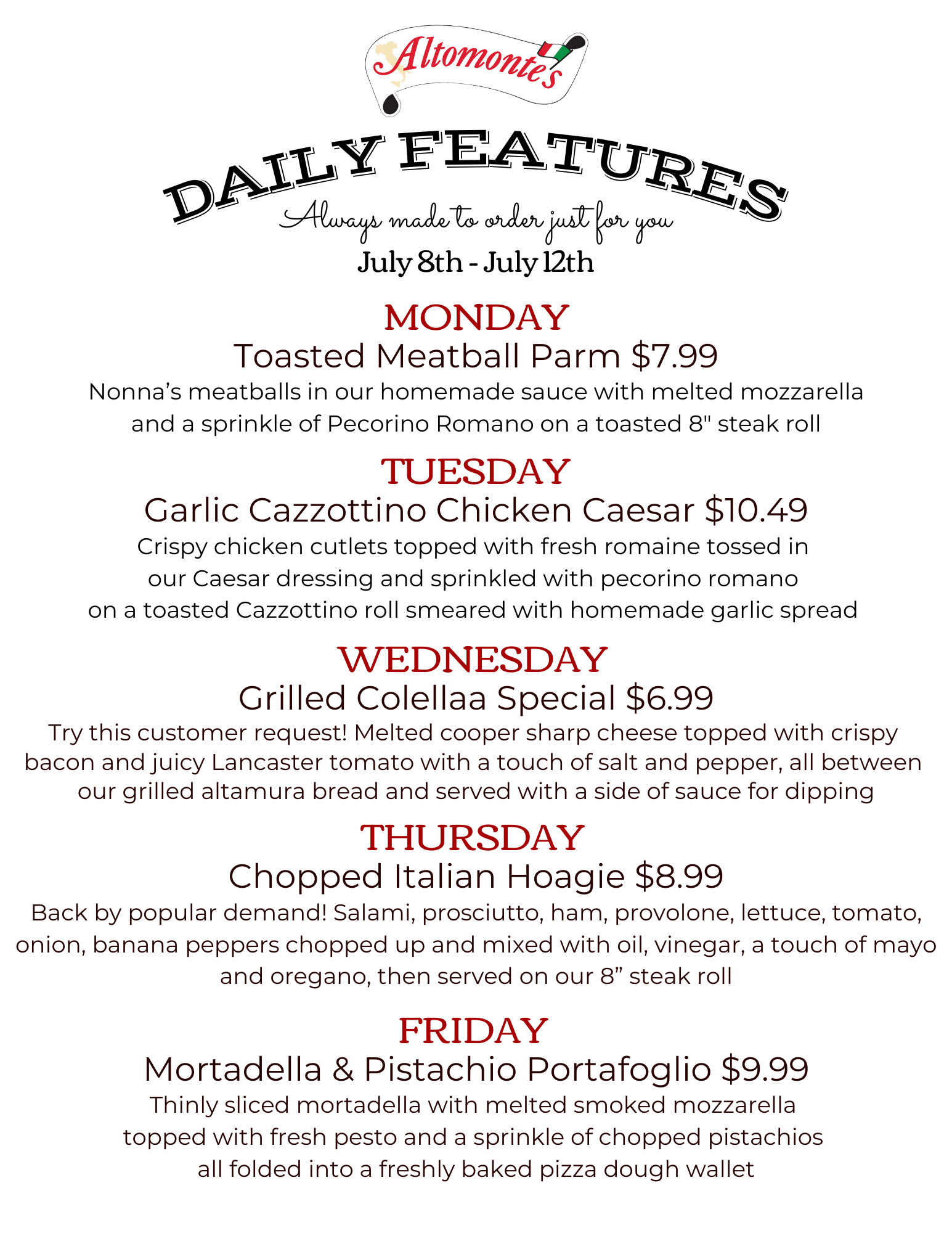 Altomontes – Italian Cuisine